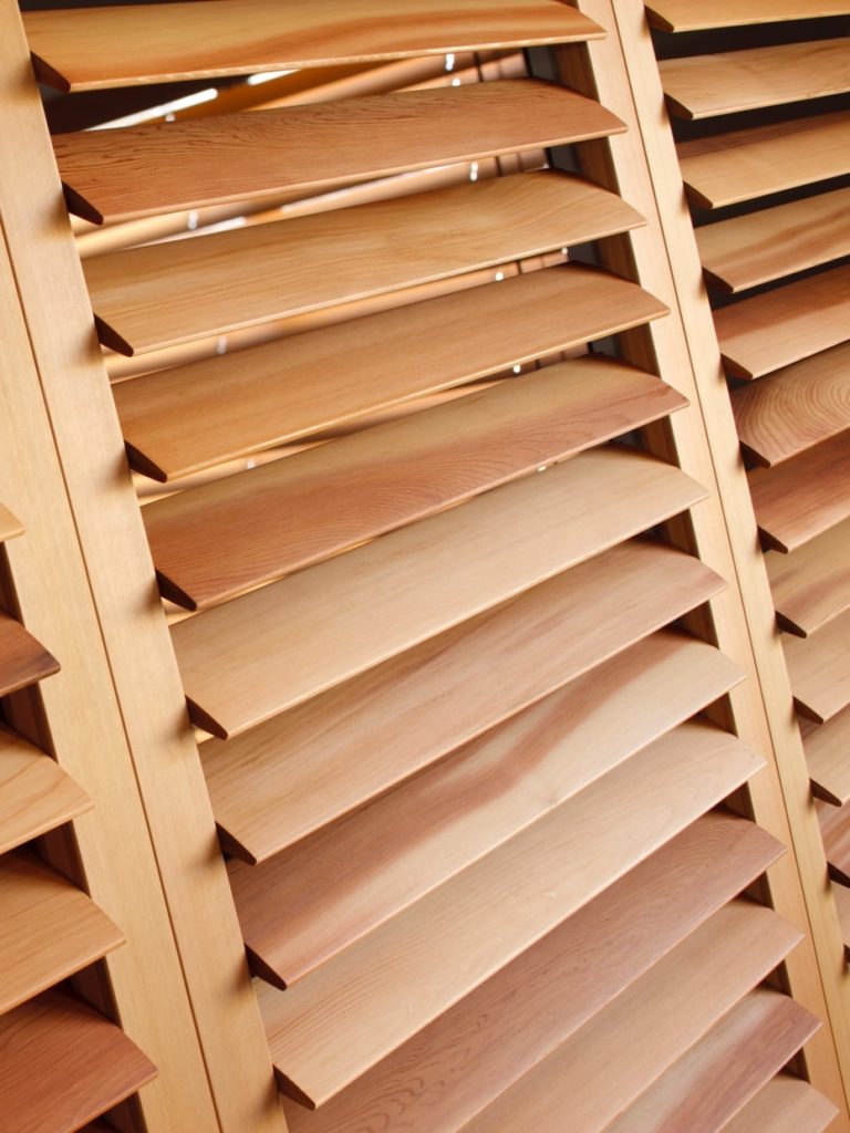 Raw Wood Shutter Components - San Benito Shutter